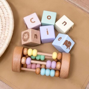 Wooden Letter Blocks / Baby Name Blocks - Etsy