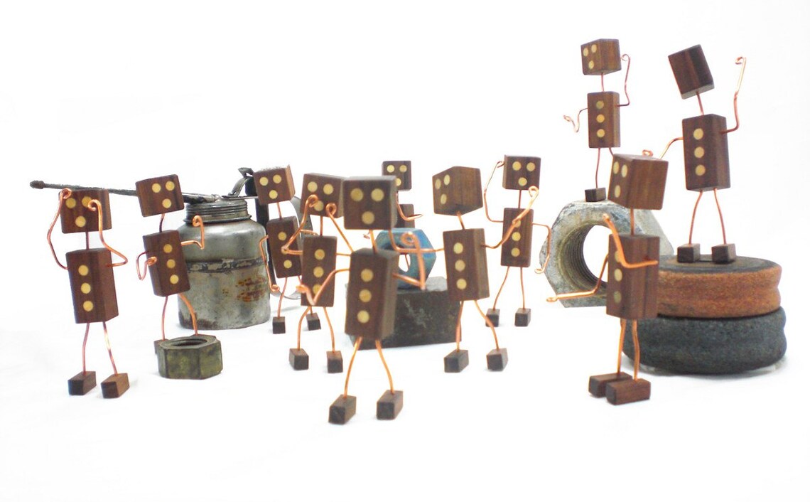Wood and Wire Robot Toy Geekery Toy Robot Wood Robot Robot | Etsy