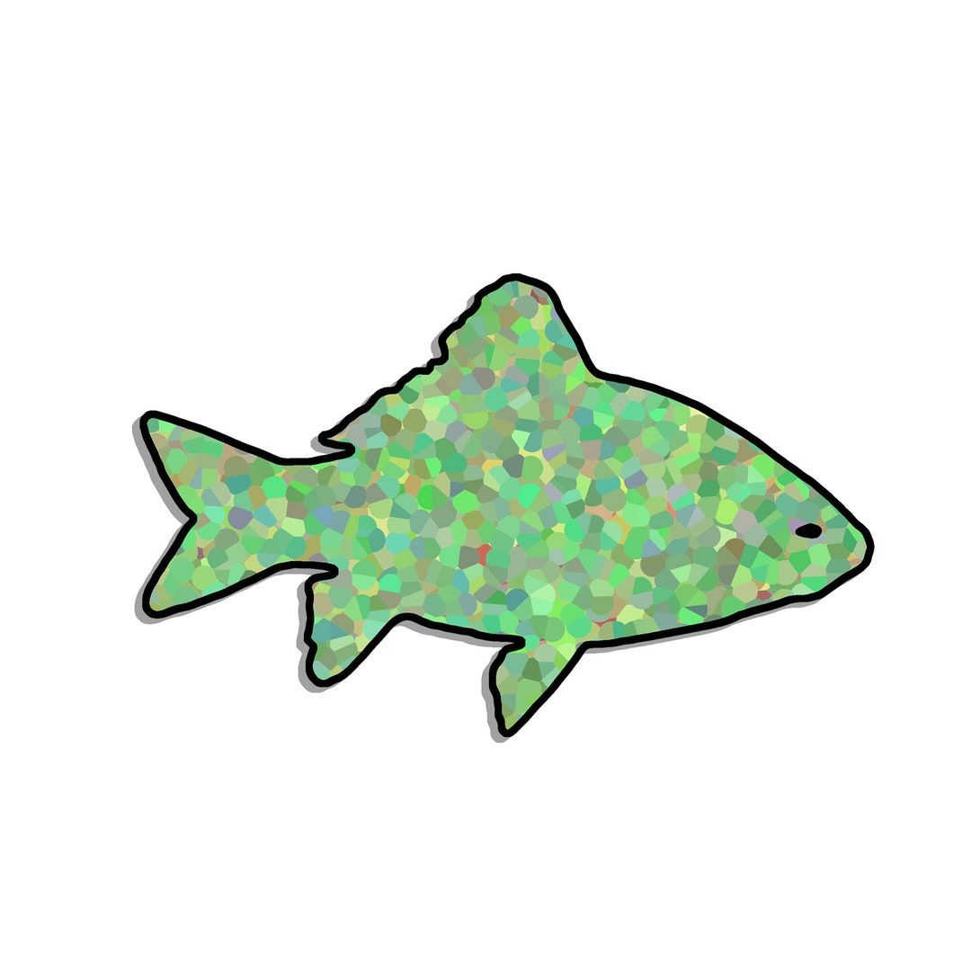 Fish Sticker Waterproof Vinyl Sticker, Laptop, Chromebook, Polka Dot ...