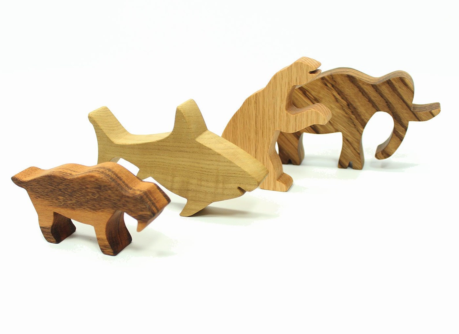 Wooden Animal Toy Play Set Extinct and Ice Age Animals - Etsy