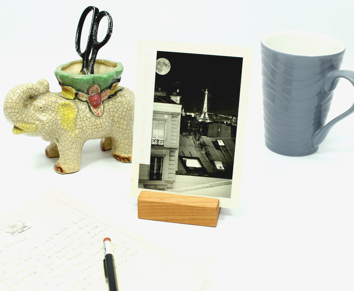 Wood Block Photo Holder Photograph Display Wooden Photos | Etsy