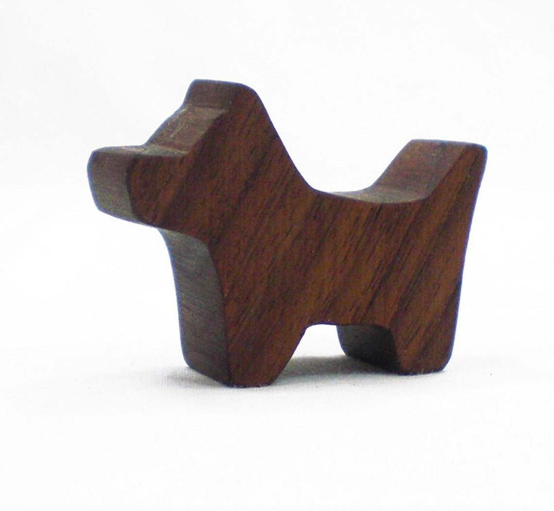 Wooden Dog Toy Wood Scottish Terrier Scottie Dog Natural - Etsy