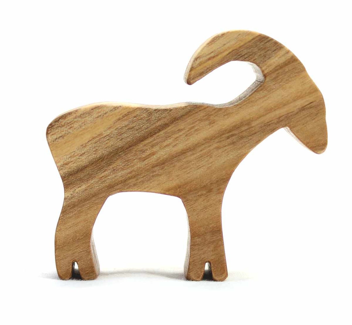 Big Horn Sheep Mountain Goat Mountain Animal Wooden Toy | Etsy