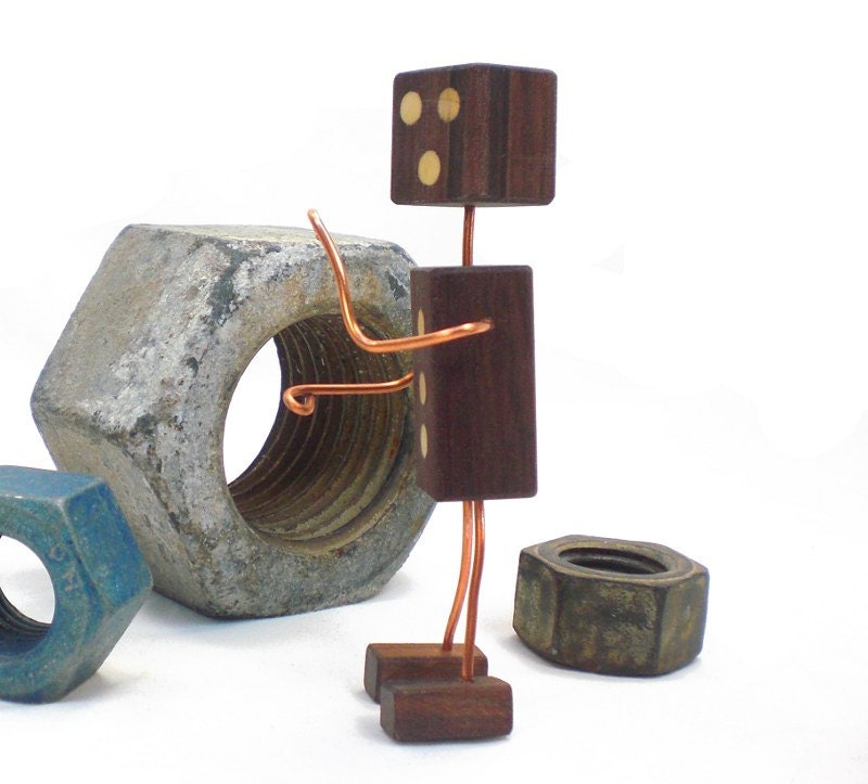 Wood and Wire Robot Toy Geekery Toy Robot Wood Robot Robot - Etsy