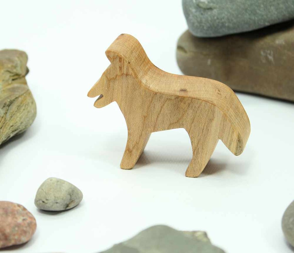 Toy Jackal Dog Toy Jackal Toy African Animal Toy Wood | Etsy