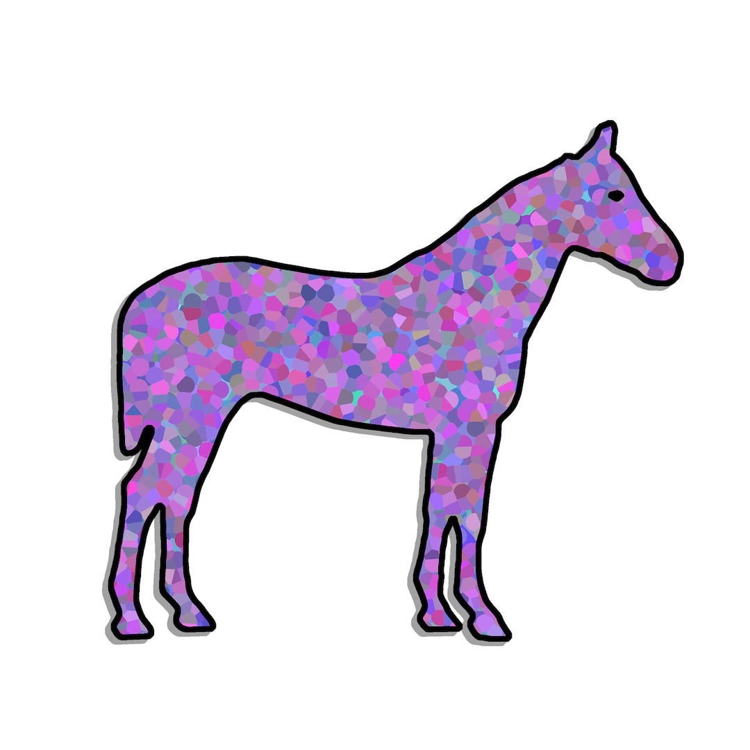 Horse Animal Sticker Waterproof Vinyl Sticker, Laptop, Chromebook ...