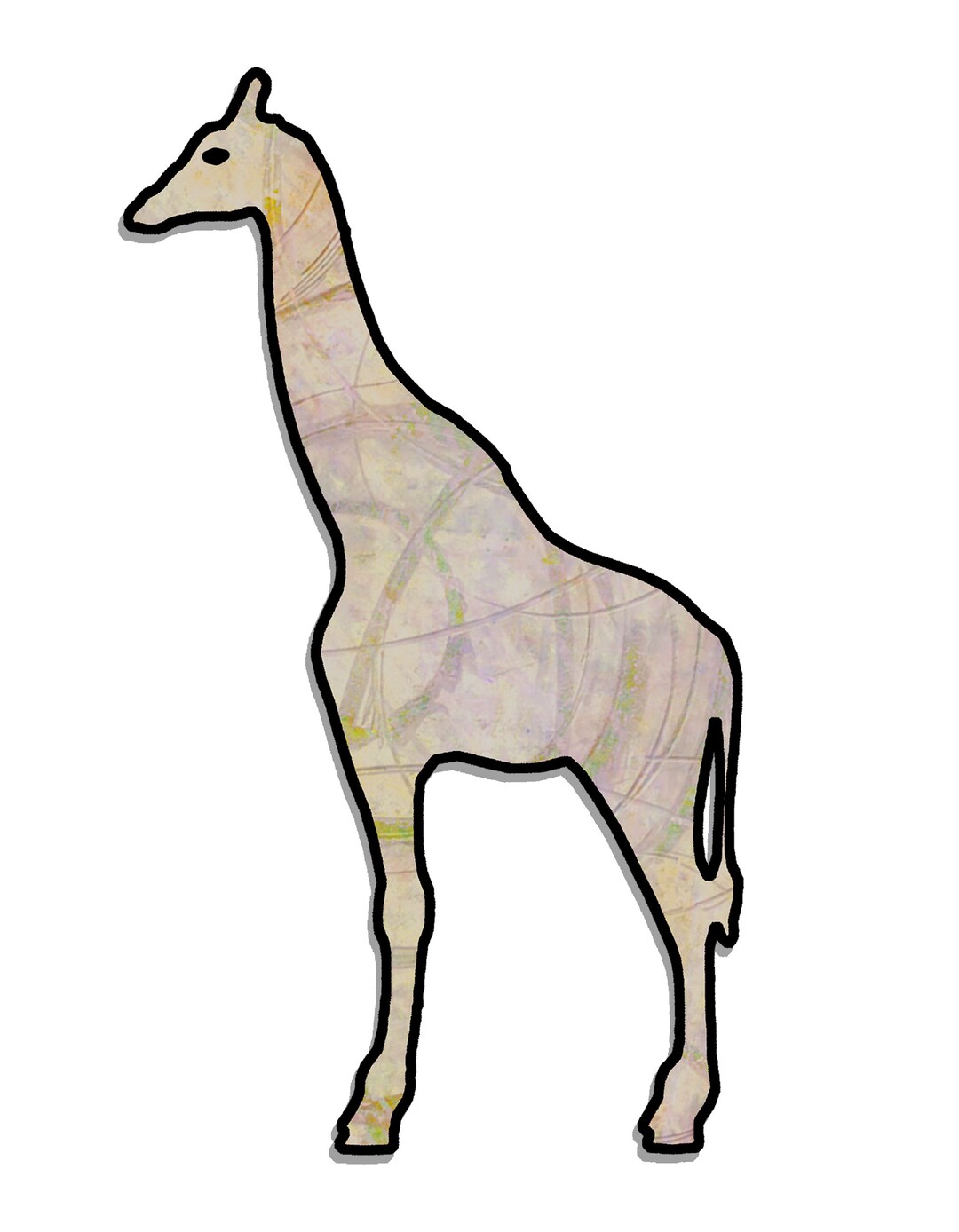 Giraffe Sticker Waterproof Vinyl Sticker, Laptop, Chromebook, Animal ...