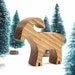 Big Horn Sheep Mountain Goat Mountain Animal Wooden Toy - Etsy