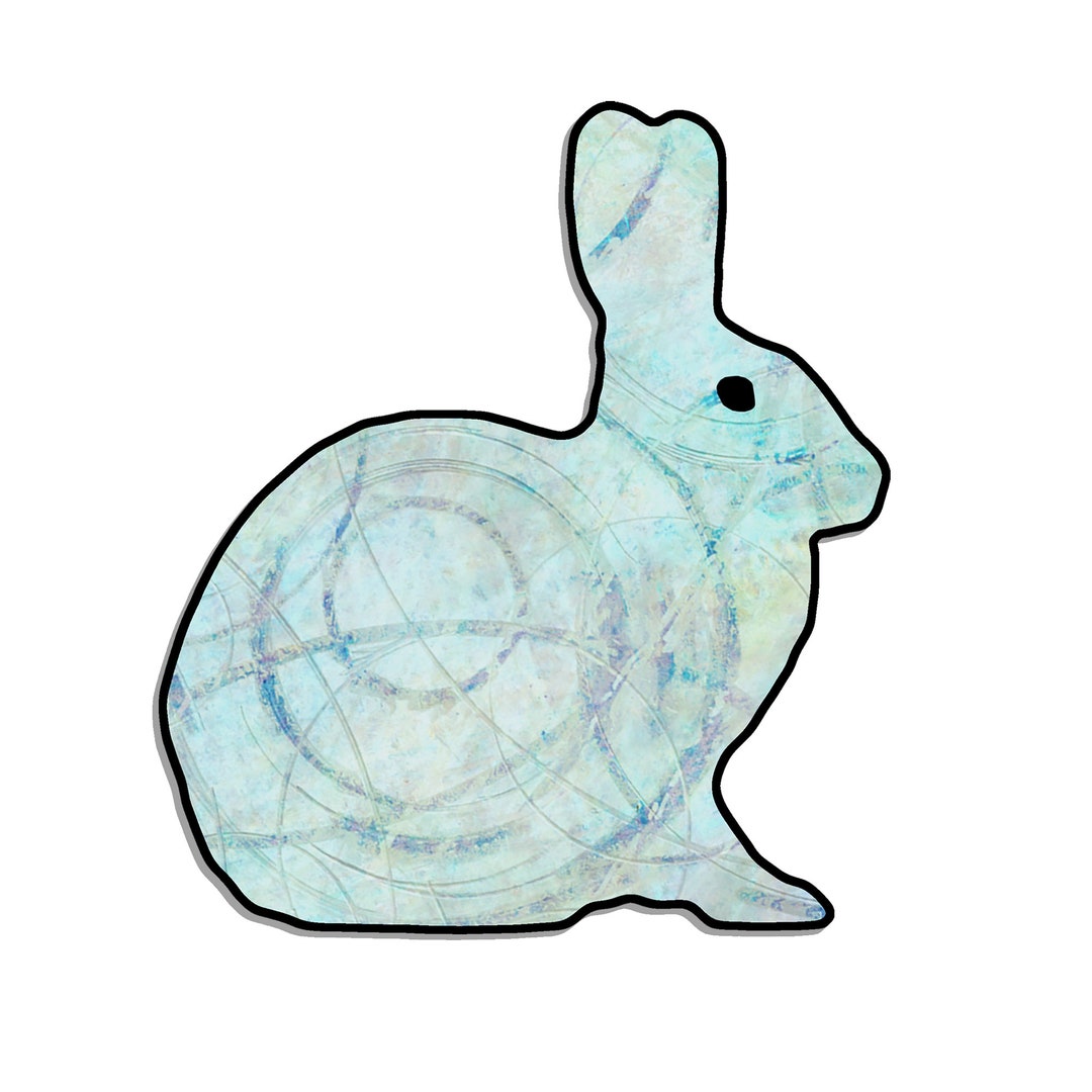 Bunny Rabbit Sticker Waterproof Vinyl Sticker, Laptop, Chromebook ...