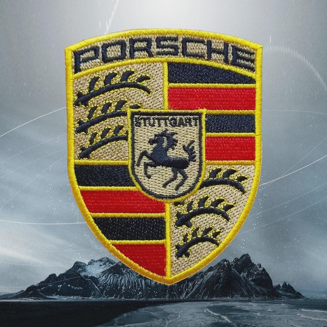 Porsche Racing Logo Patch – Embroidered Iron-on Badge - Etsy