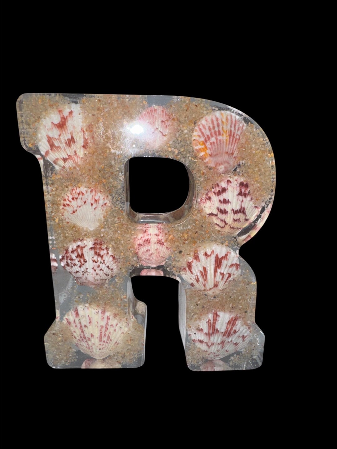 Custom Made Resin Letter “R” Made With Beautiful Scallops Size 5X6 (can ...