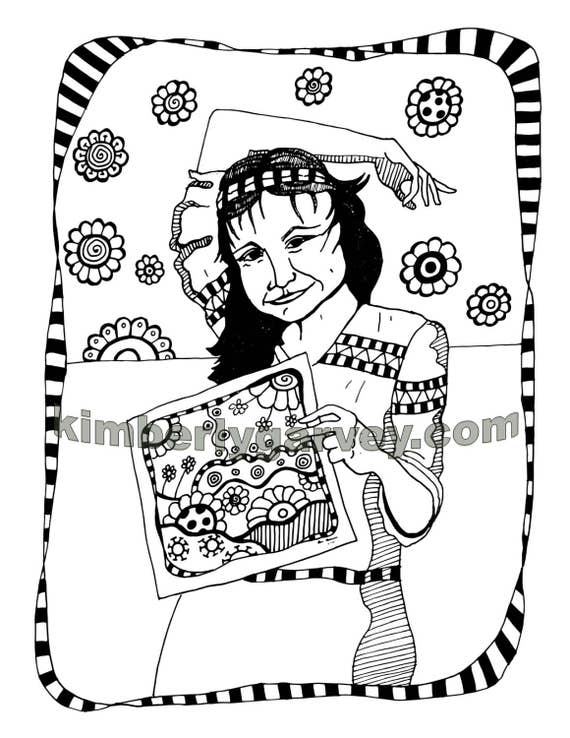 Jade Coloring Page PDF Digital File | Etsy