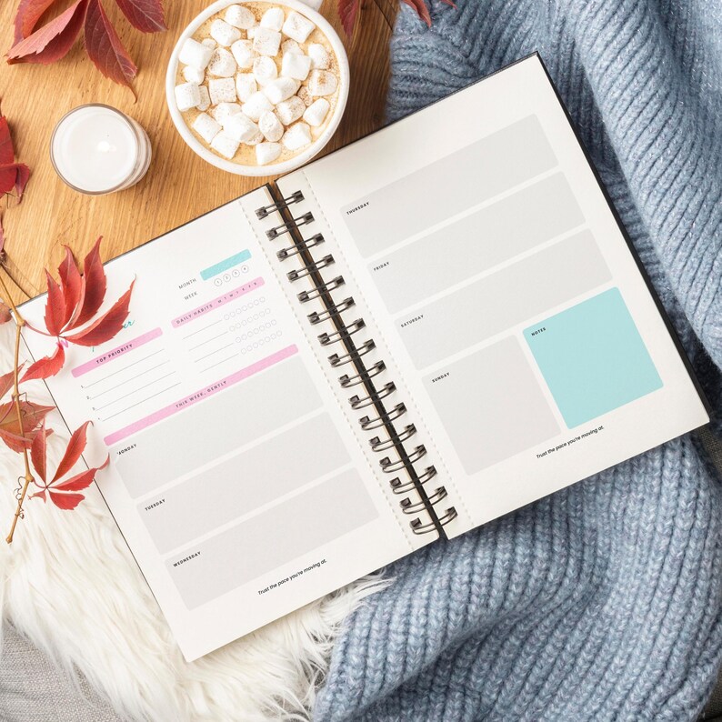 Pink Unique Printable Planner | Daily, Weekly, Monthly | A4, A5, US ...