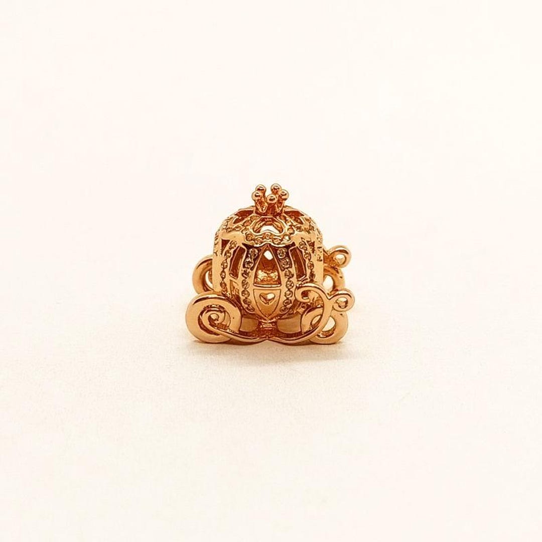 Pandora Rose Gold Disney Cinderella's Pumpkin Coach Charm - Etsy