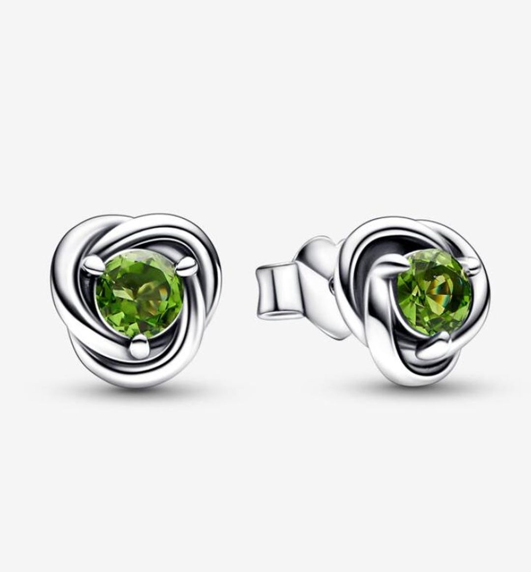 PANDORA August Birthstone Eternity Circle Stud Earrings ALE S925 - Etsy
