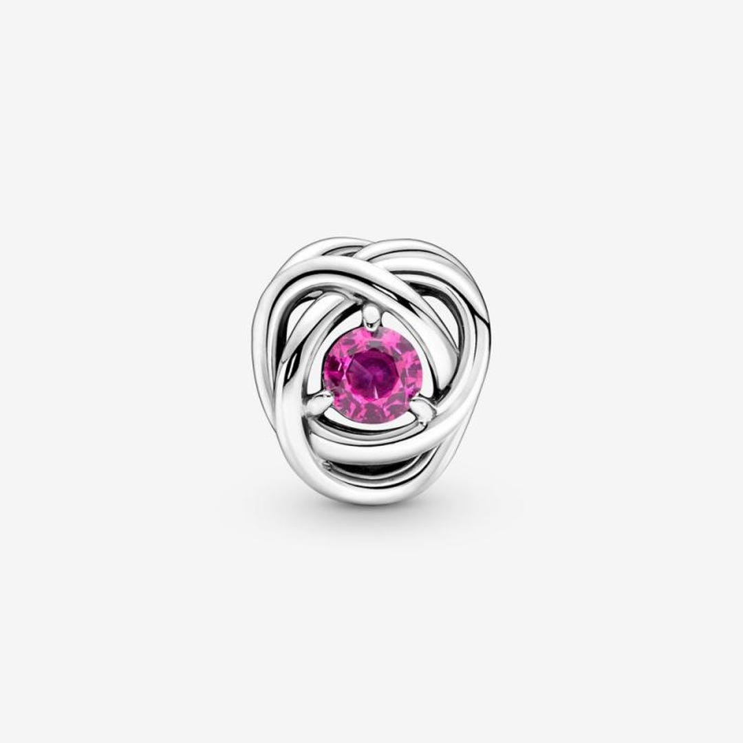 Pandora October Birthstone Eternity Circle Charm S925 ALE NEW Gift Bag ...