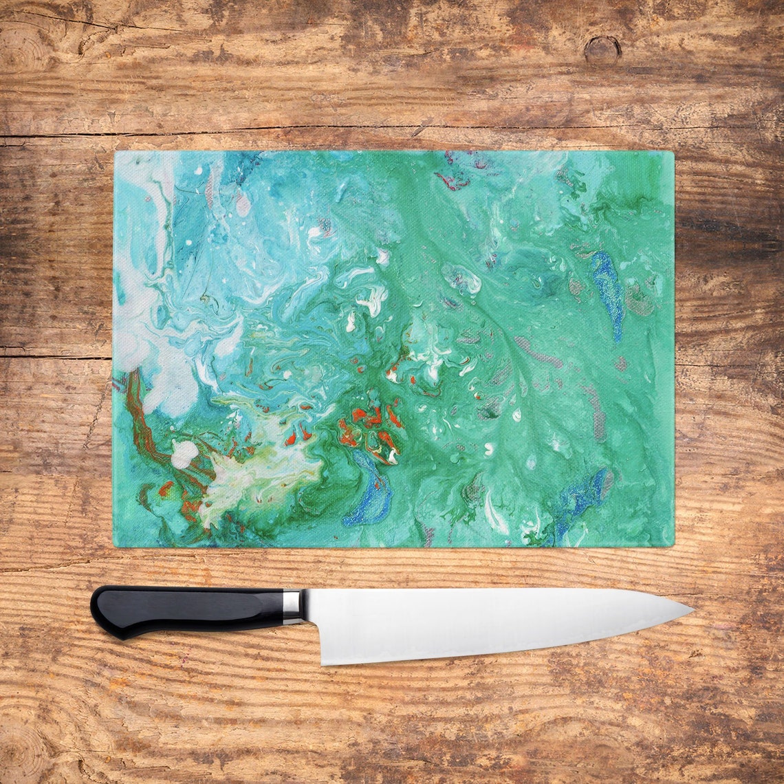 Green Glass Chopping Board Jade Green Worktop Saver Large - Etsy UK