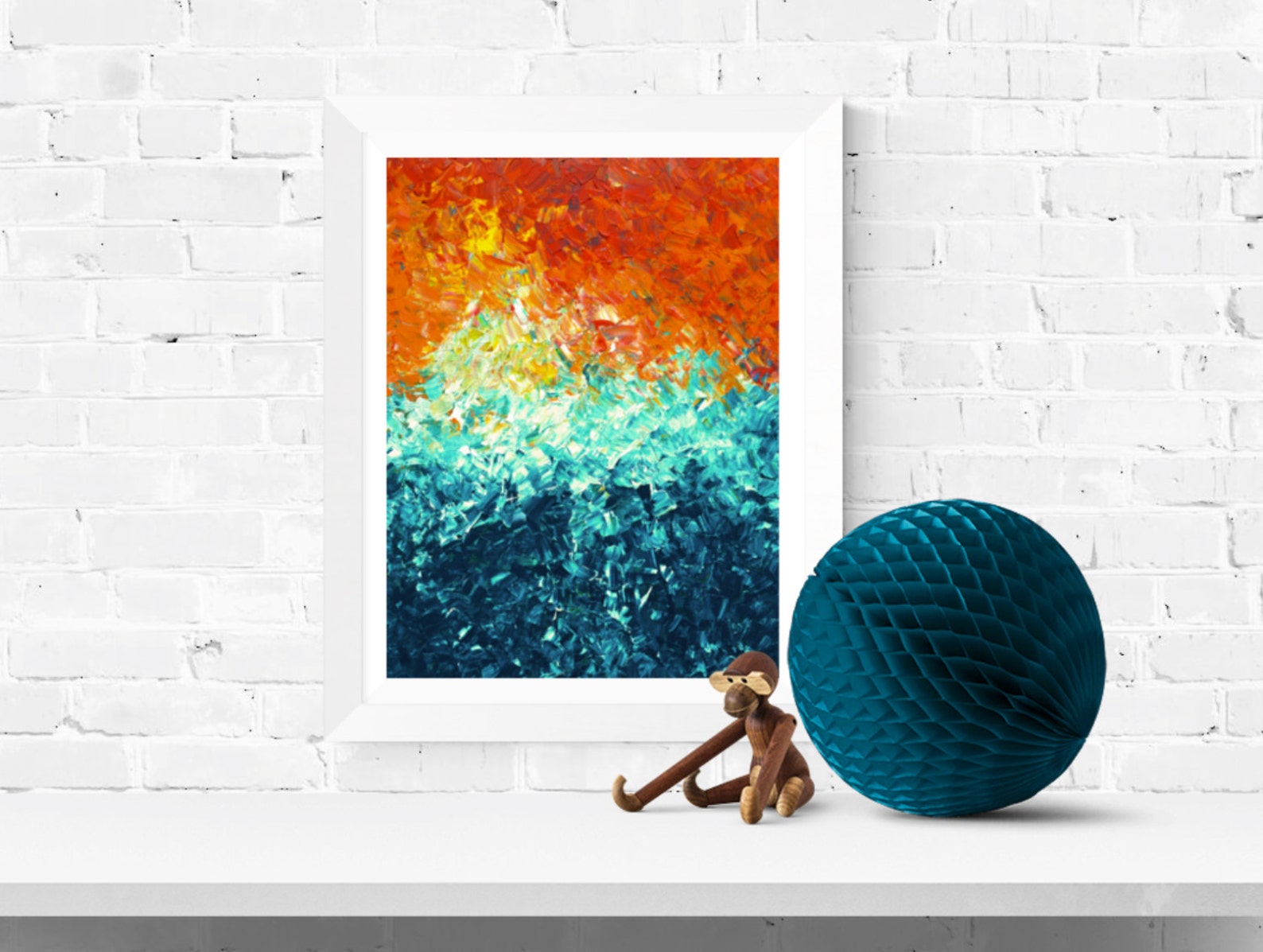 Giclee Print the Wave Print of Original Abstract Painting - Etsy
