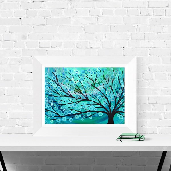Wall Art Turquoise - Etsy
