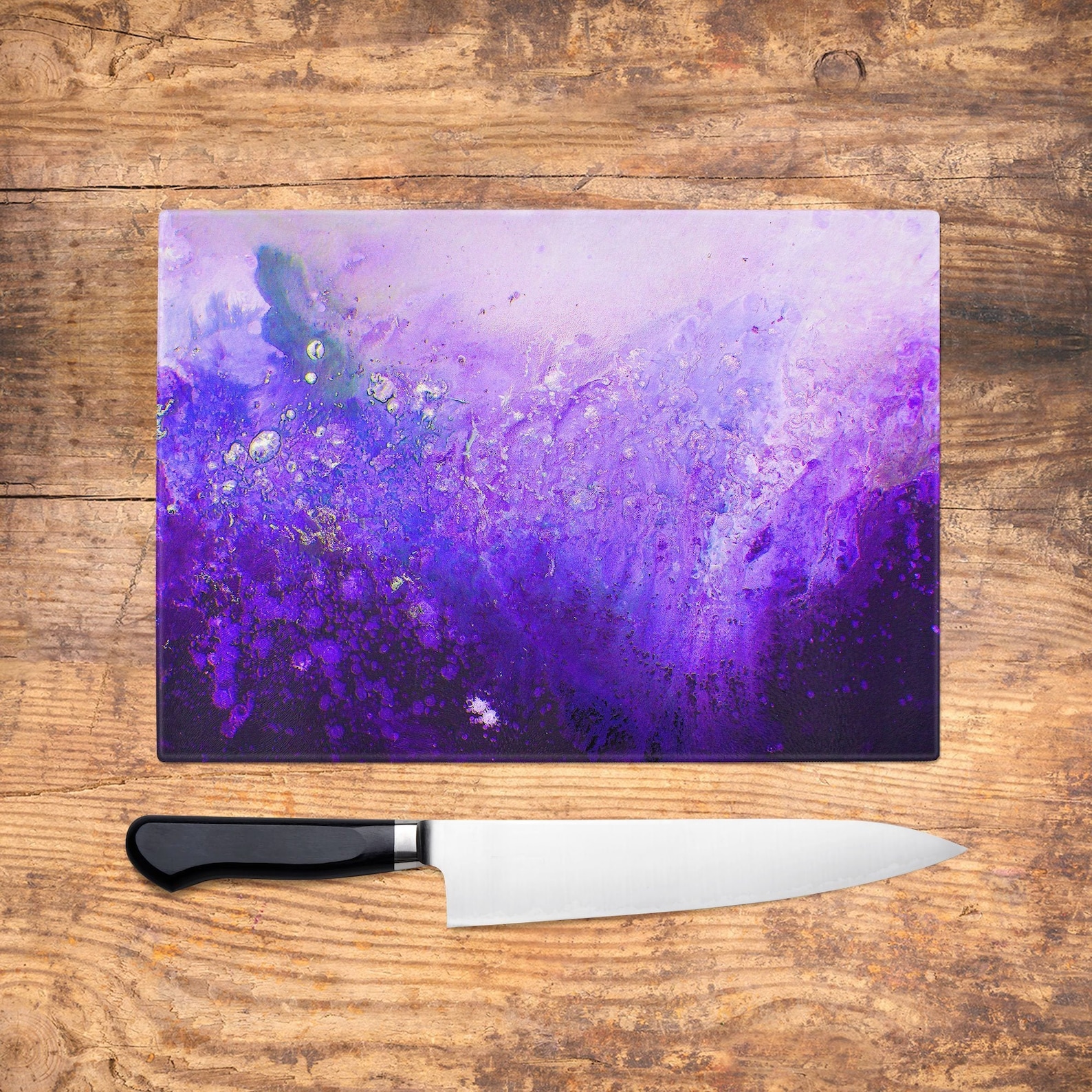 Violet Glass Chopping Board Ultra Violet Purple Worktop - Etsy UK