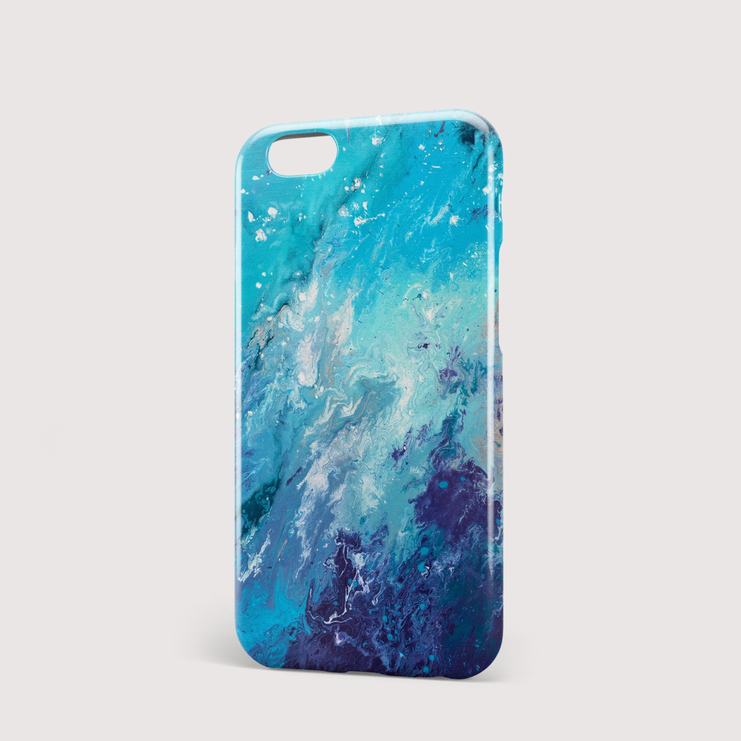 Drift Away Blue Iphone Case Marbled Blue and White Unique | Etsy