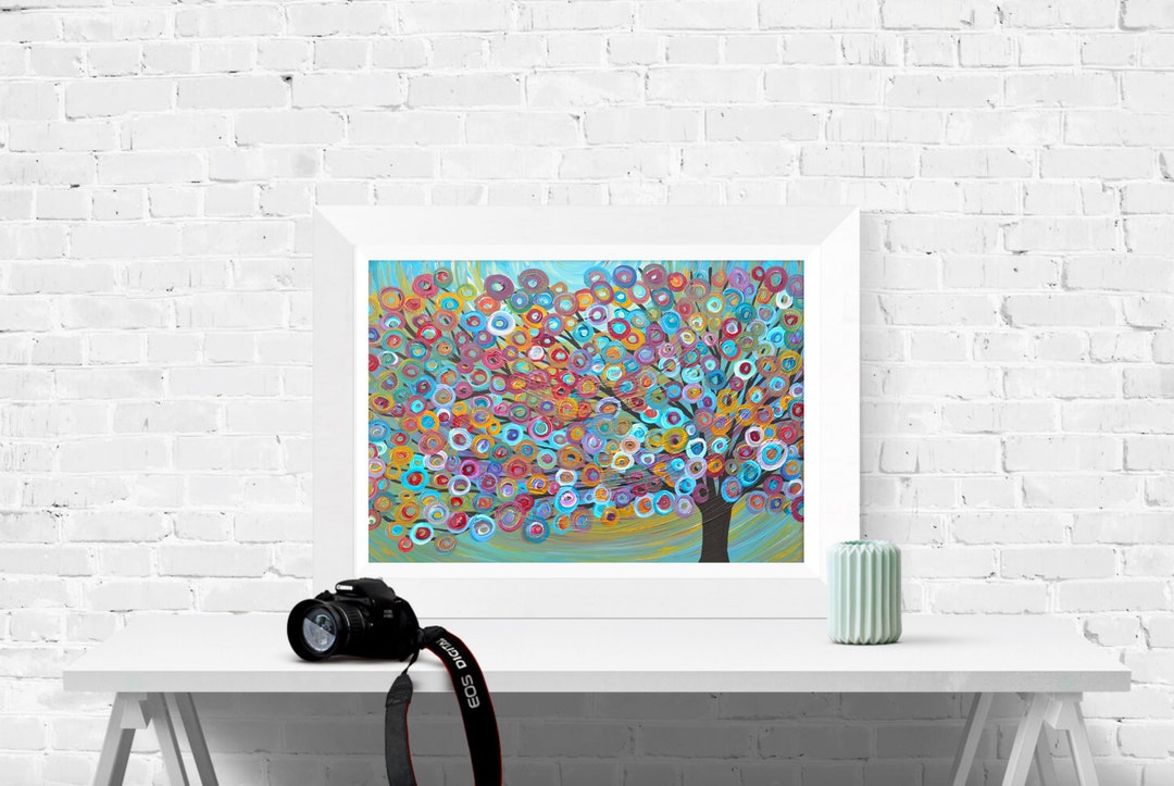 Giclee Print of Original Tree Painting Circus Tree - Etsy