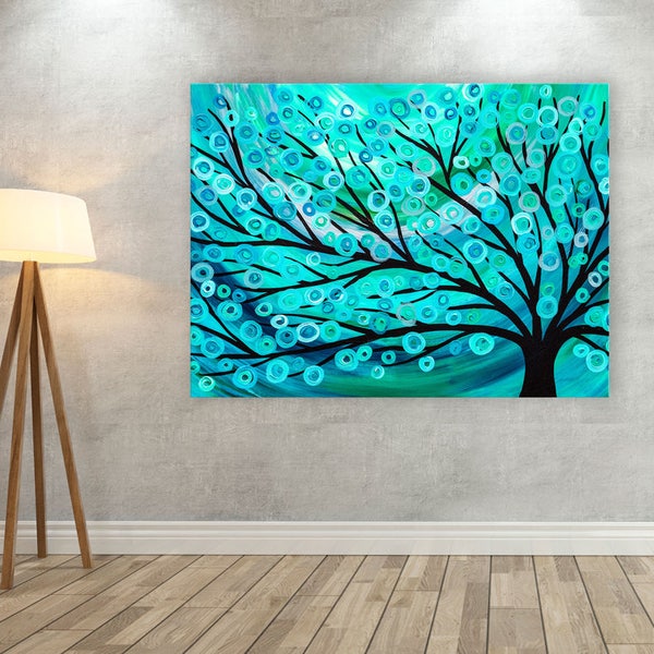 Teal Tree - Etsy
