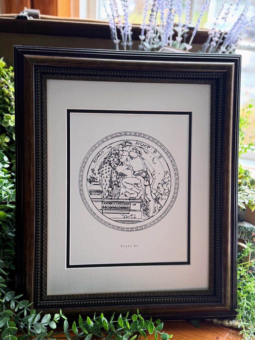 Romeo and Juliet Shakespeare Engraving Print, Victorian Literary Wall ...