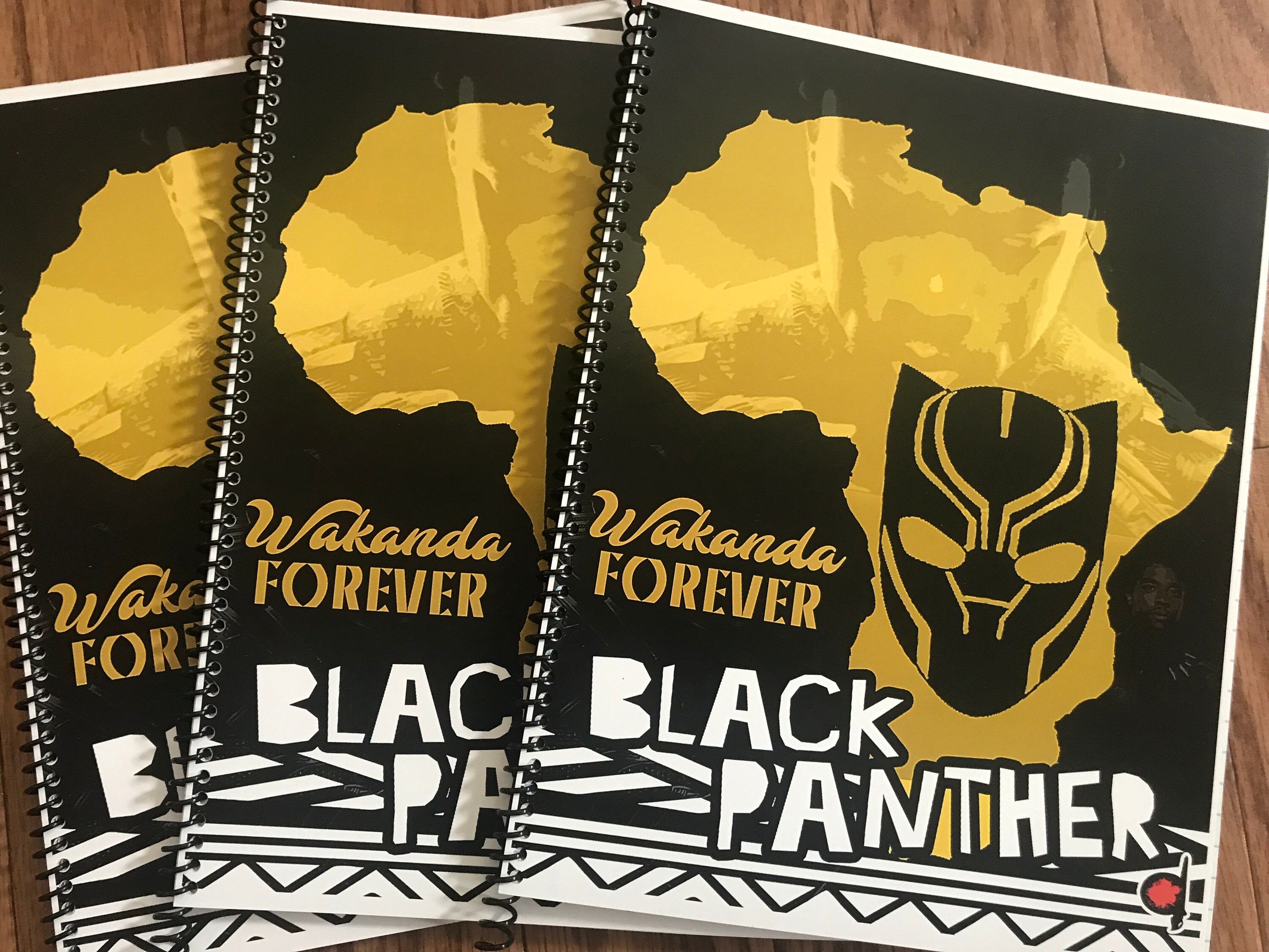 Black Panther Spiral Notebook - Etsy