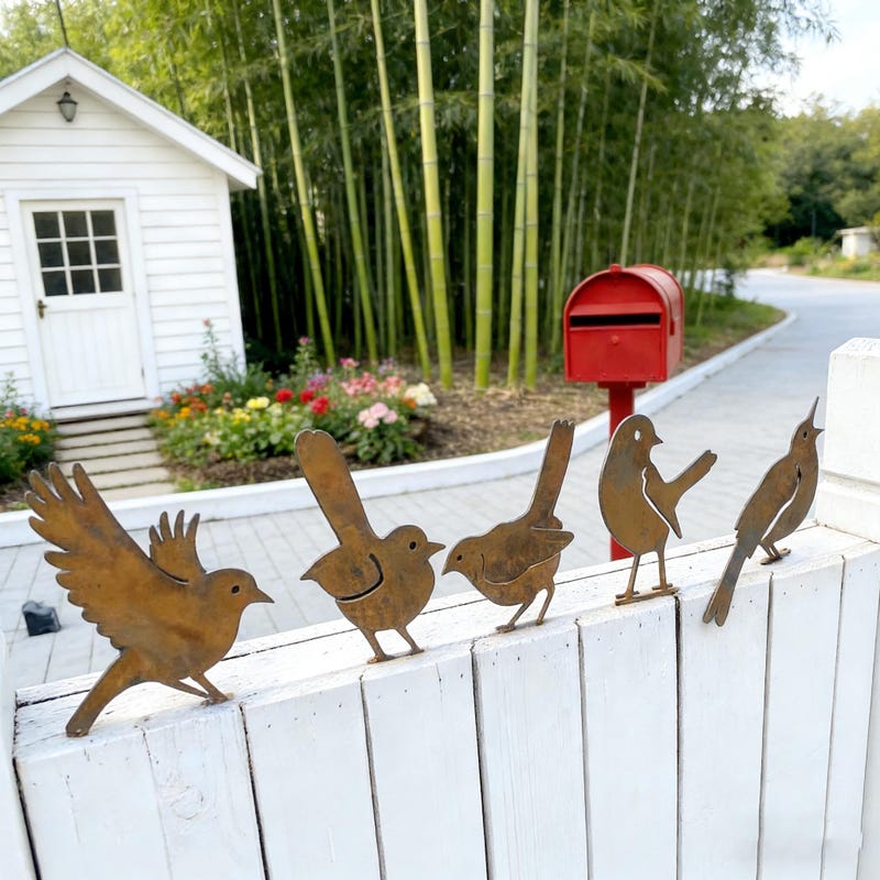 5 Birds Yard Decor - Etsy