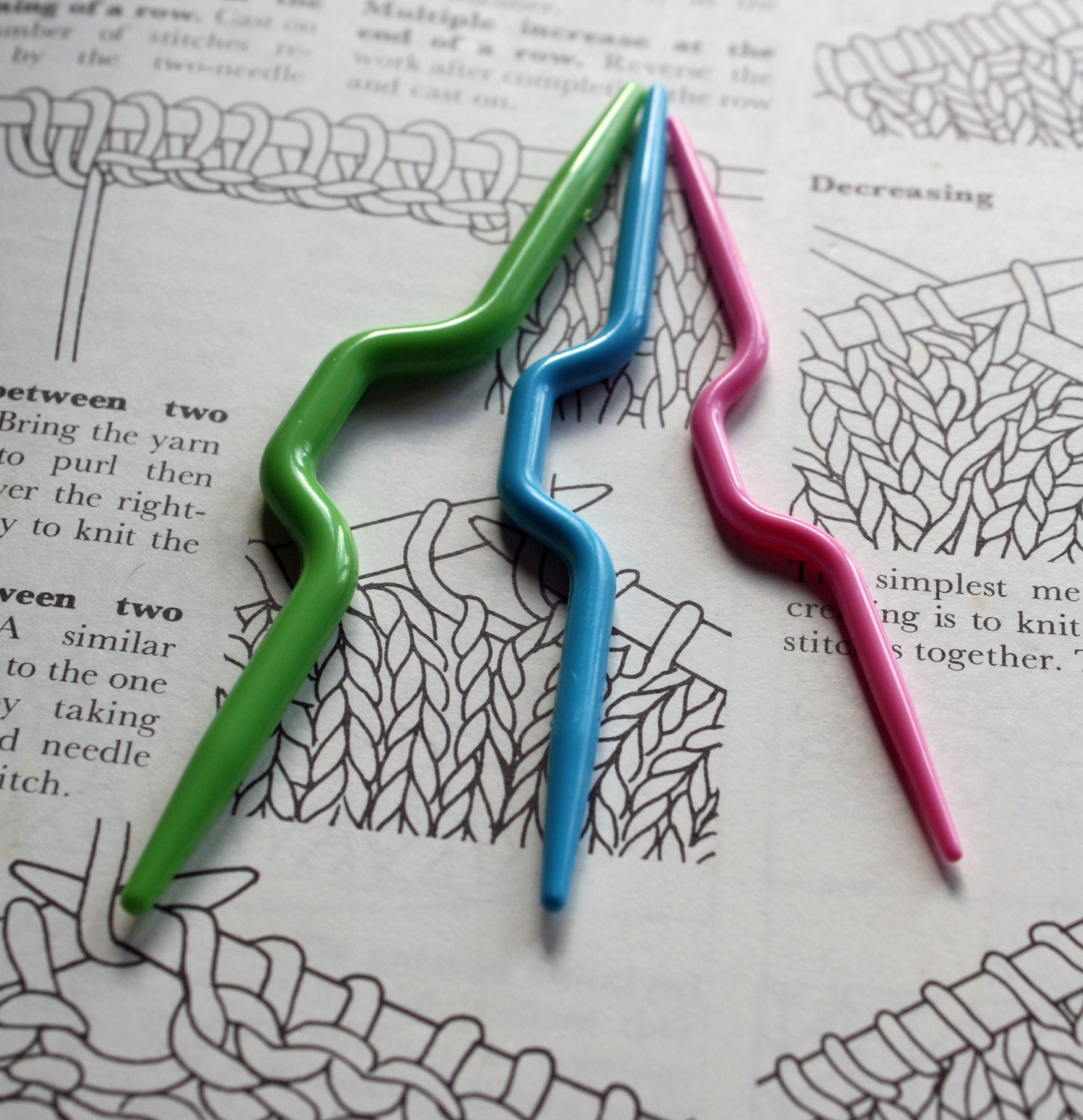 3 Cable knitting needles | Etsy