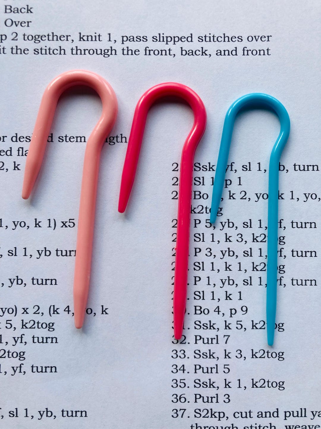 Cable Knitting Needles Set of 3 - Etsy