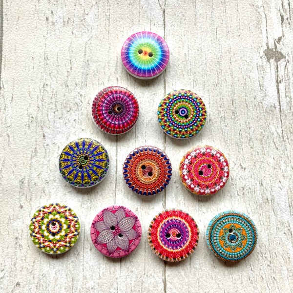 Bohemian Buttons - Etsy