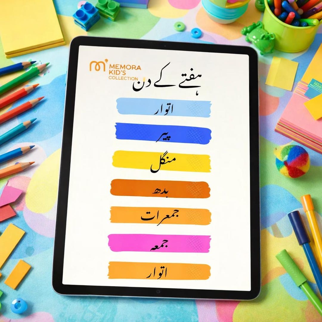 Urdu Days of the Week and Months of the Year Poster | Kids Learning ...