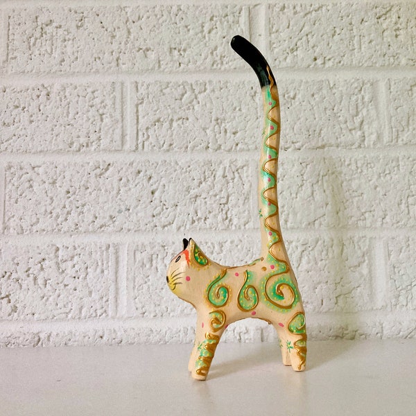 Hand Painted Cat - Etsy