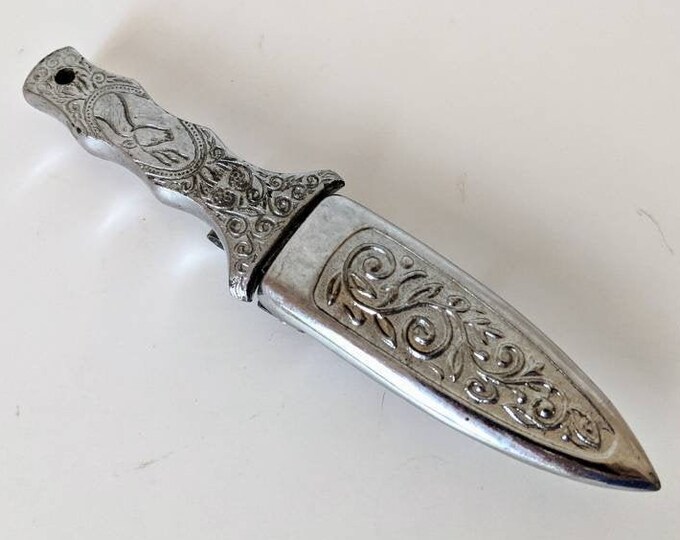 Vintage Texas Gold Boot Dagger or Knife With Metal Sheath - Etsy