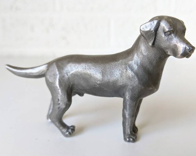 Vintage Rawcliffe Pewter Dog Figurine - Etsy