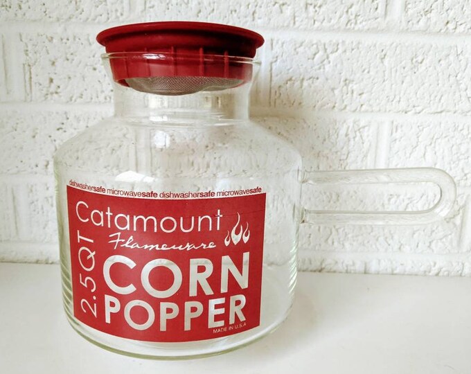 Vintage Catamount Flameware Microwaveable Corn Popper | 2.5 Quarts - Etsy