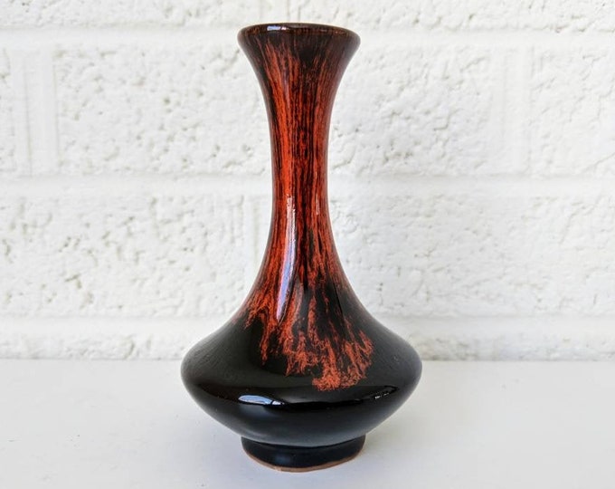Vintage, Mid Century Modern "canuck Pottery" Drip Glaze Bud Vase | Made ...