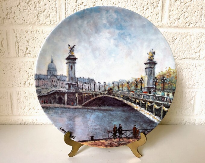 Louis Dali Limoges Limited Edition "le Pont Alexandre Iii" Painted ...