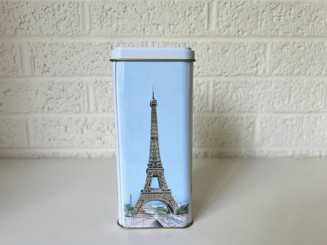 Vintage Commemorative Buscuit Tin | France | Design by Gillot | Eiffel ...