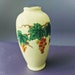 Vintage HOMCO Crackle Vase | Grape Vine Design | Bud Vase - Etsy