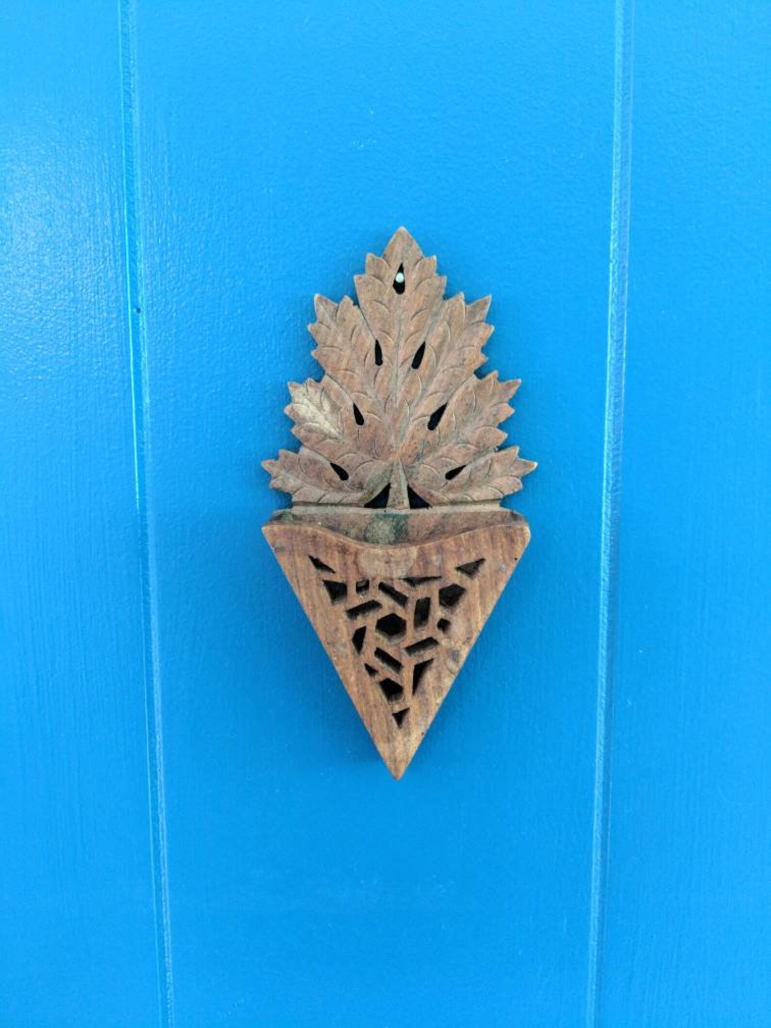 Vintage Wooden Wall Pocket Tree with Roots | Etsy