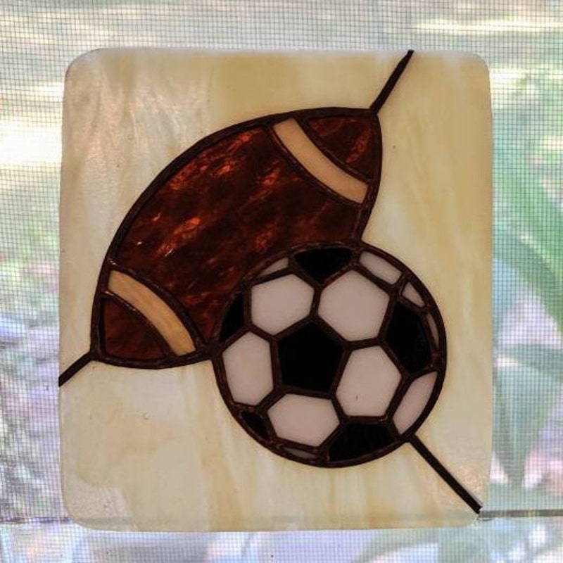 Stained Glass Soccer - Etsy