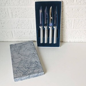 Vintage Rada Boxed Knife Set Set of Four Stainless Steel Serrated ...