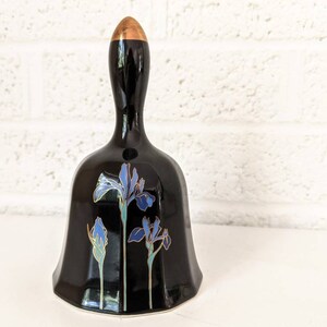 Vintage Blue Iris Bell by Otagiri Japan Ceramic Bell - Etsy