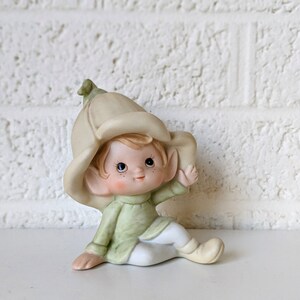Vintage Homco Pixie Figurine | Homco Ceramic Elf Figurine #5213 | Mid ...