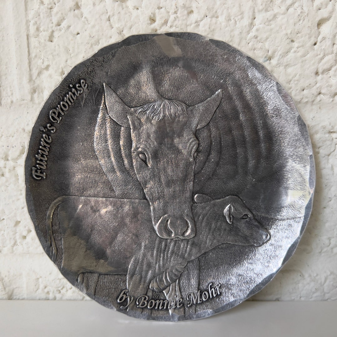 Vintage Wendell August Forge Hammered Metal Plaque | Future's Promise ...