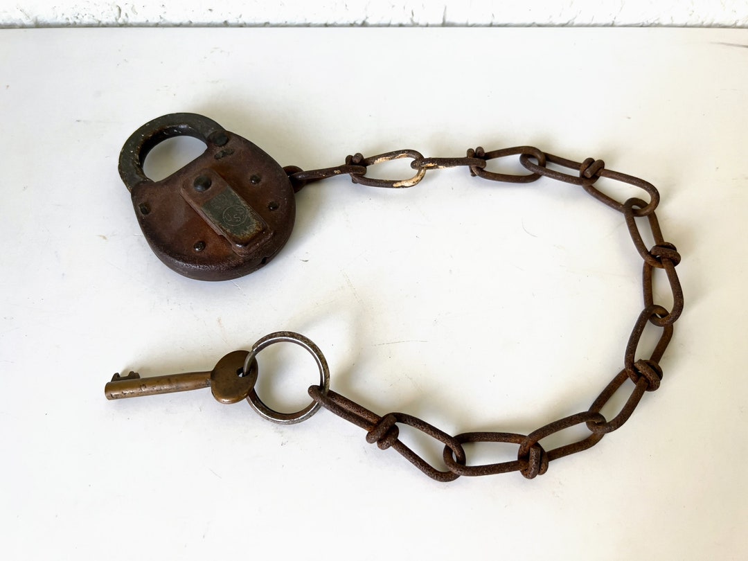 Antique Railroad Lock and Key | Vintage Train Memorabilia | Marked SAFE ...