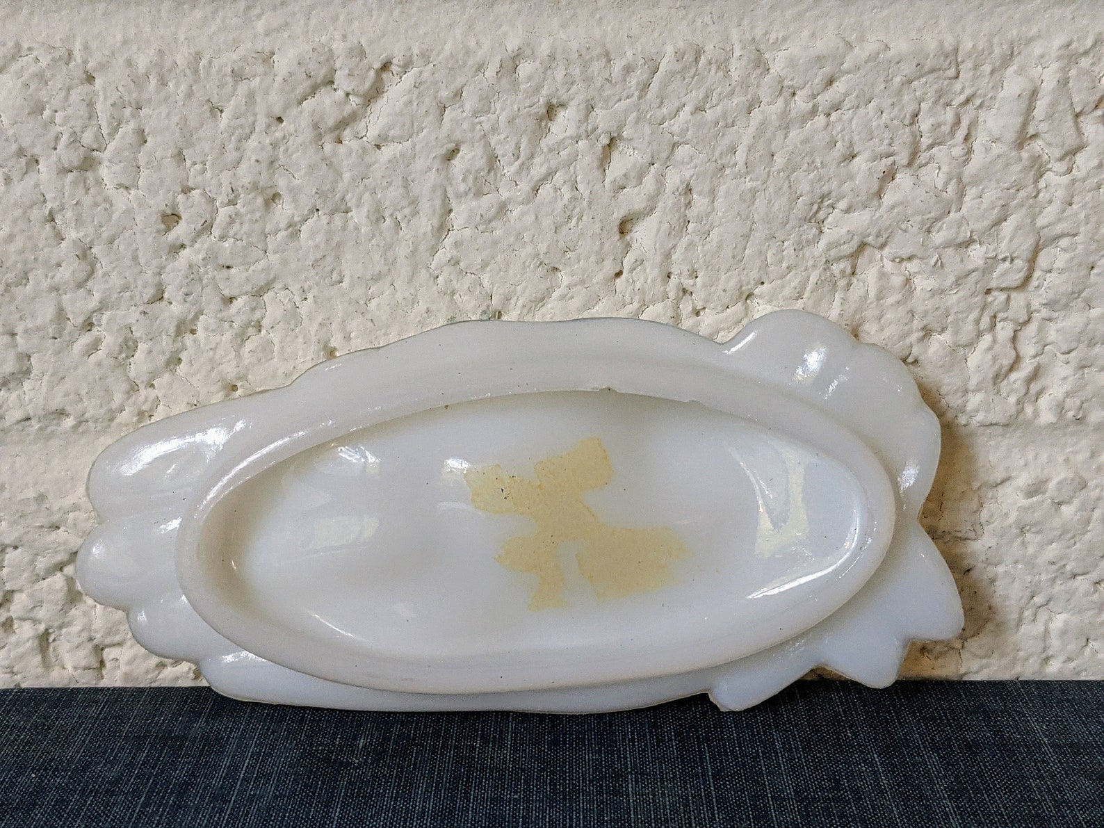 Rare Vintage Mckee Milk Glass Hand Dish - Etsy